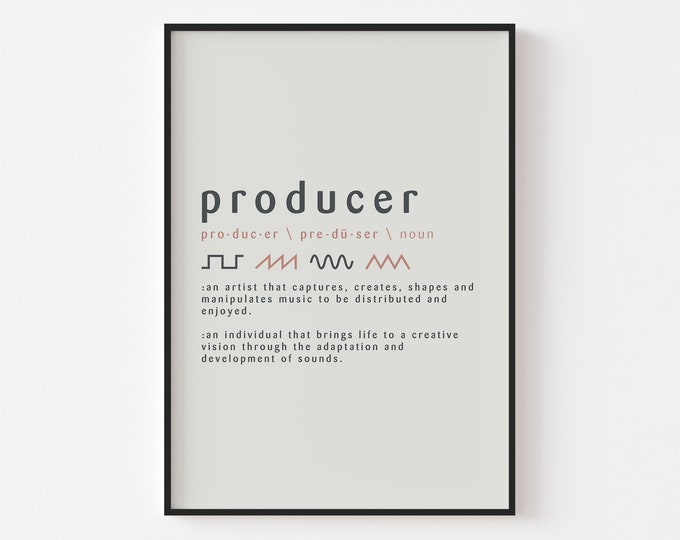 Music Production Terms Graphic Representation Music Producer, DJ Black ...