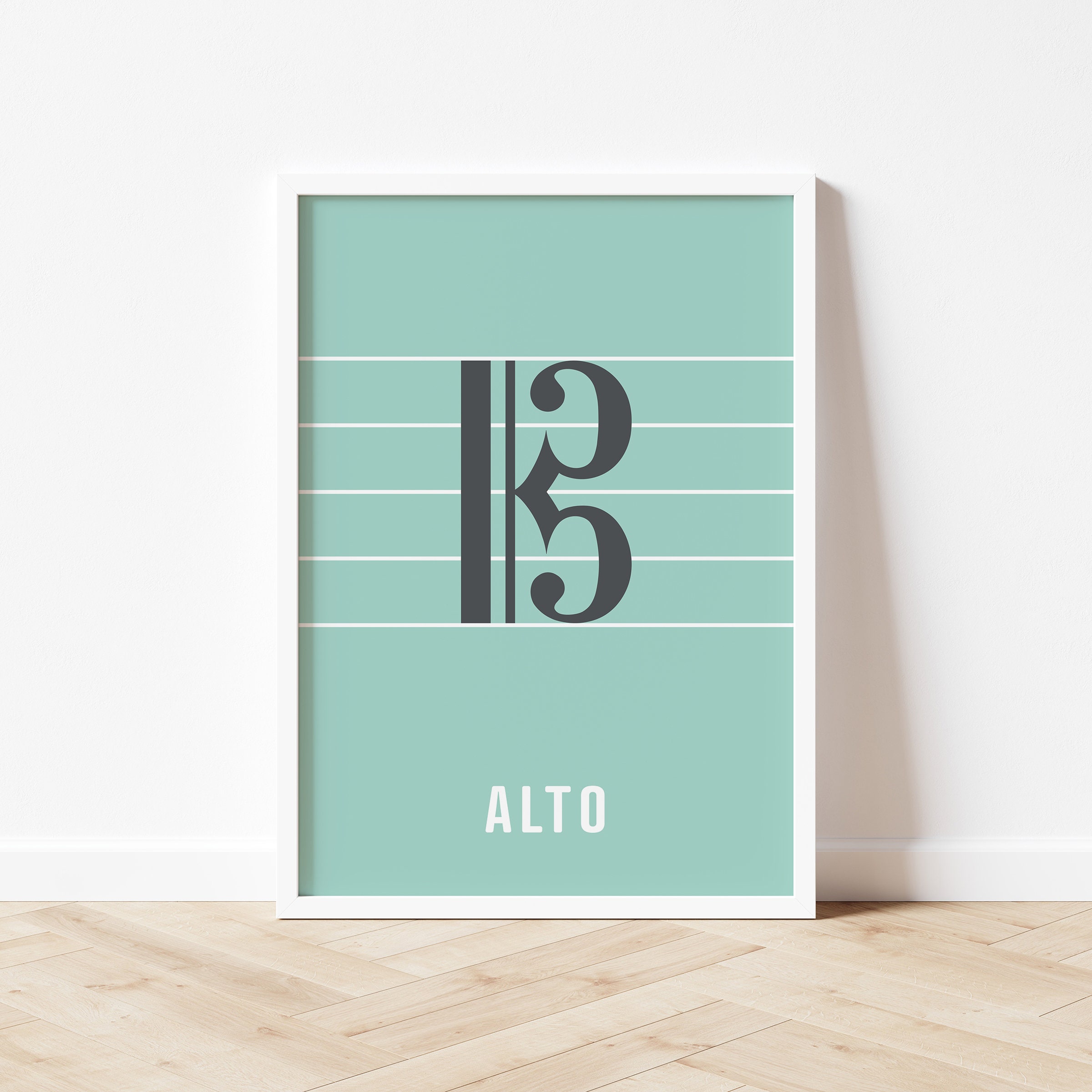 Alto Clef Print Music Theory Poster, Musical Note Art, Composer Wall ...