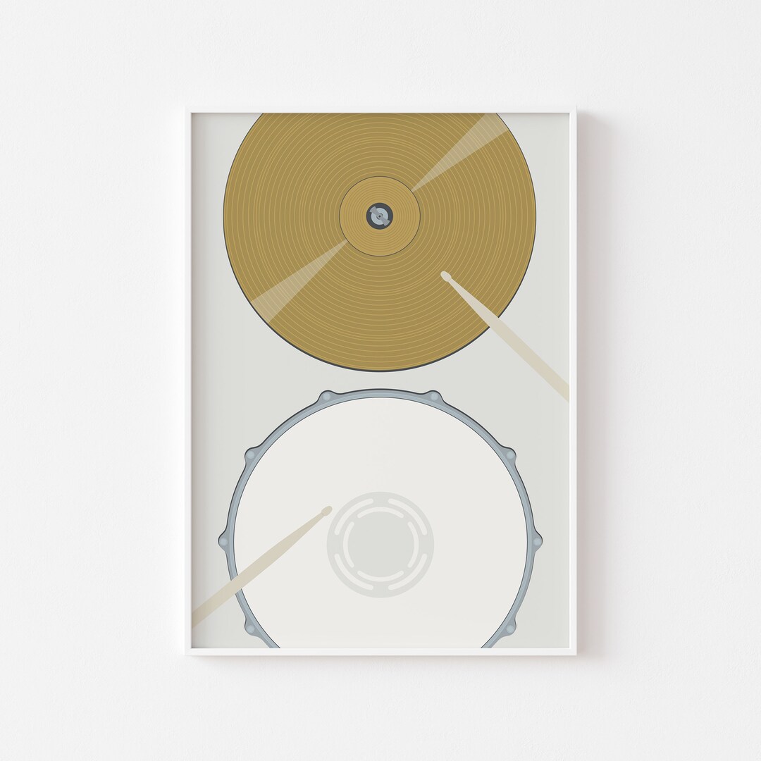 Drum Print - Drummer Music Poster, Percussion Print, Snare Drum ...