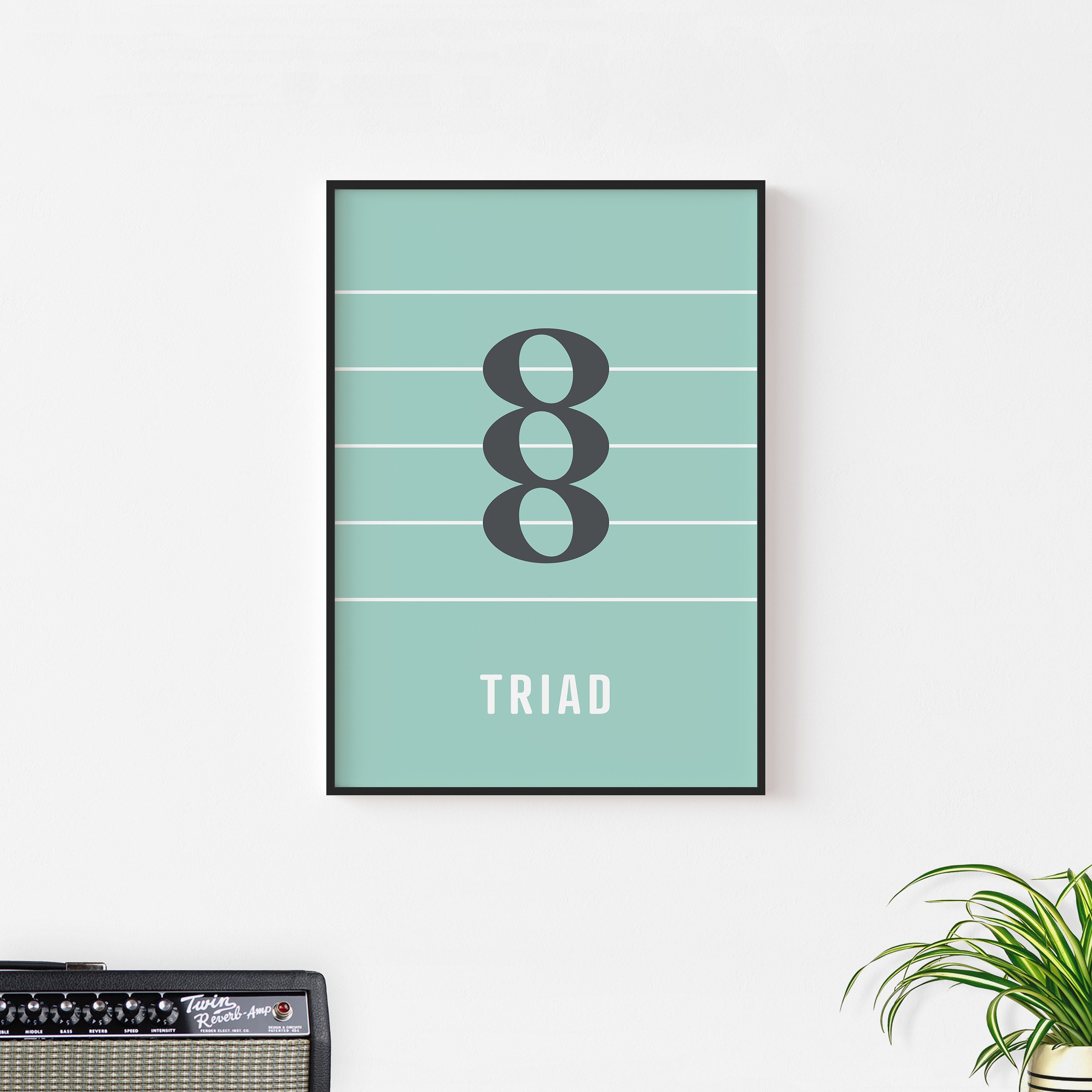 Triad Note Print Music Theory Poster Triad Chord Musical - Etsy