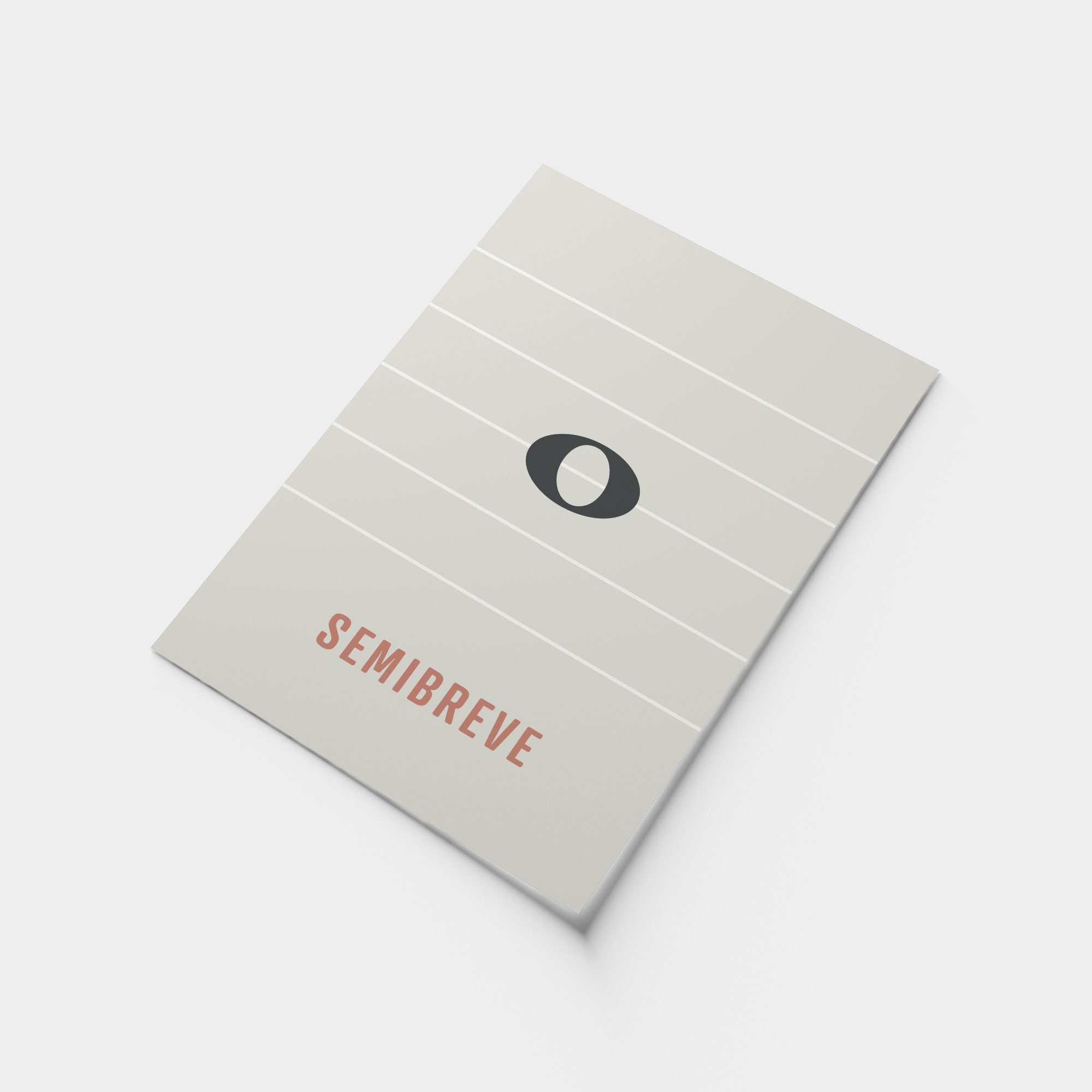 Semibreve Note Print Music Theory Poster, Whole Note, Musical Note ...