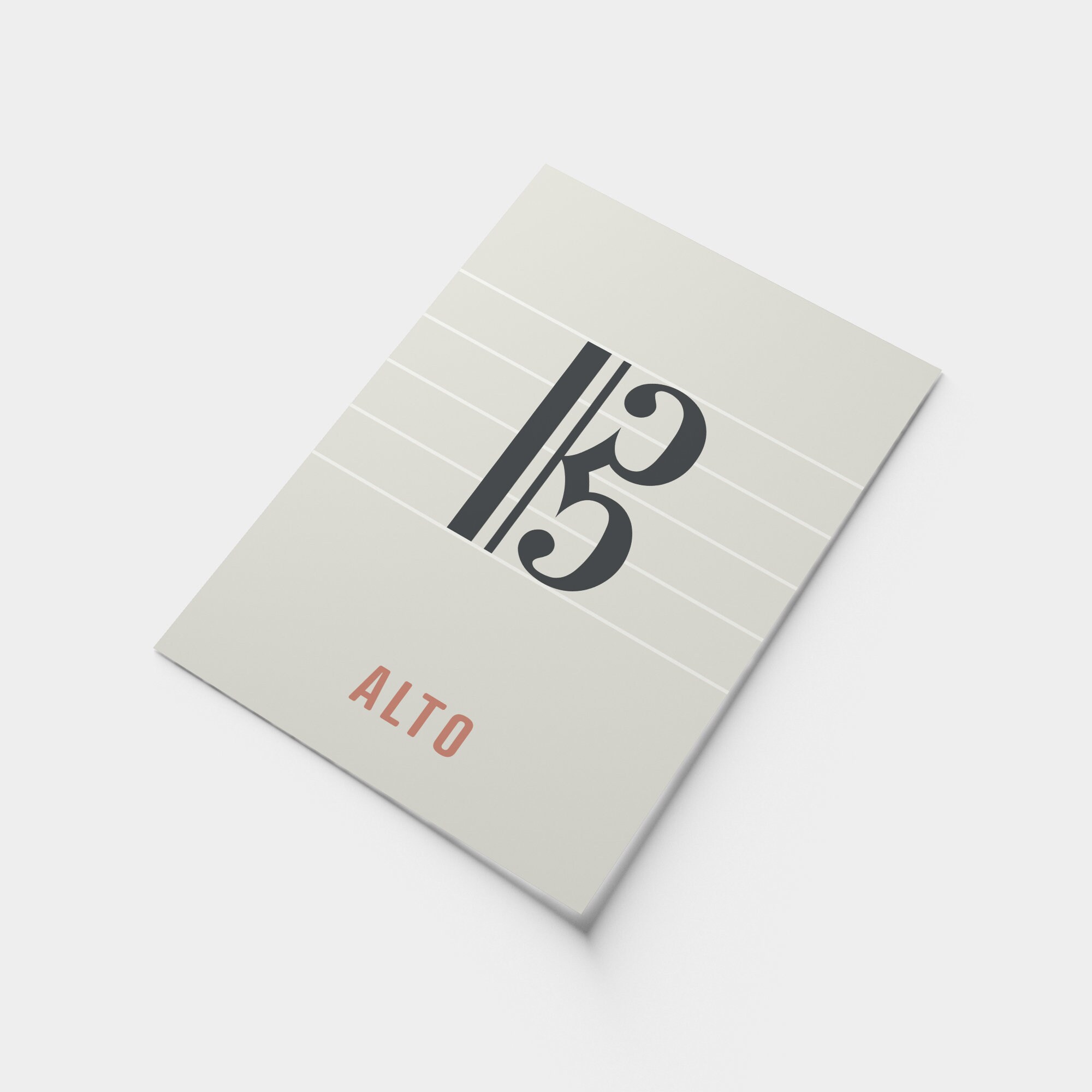 Alto Clef Print Music Theory Poster, Musical Note Art, Composer Wall ...
