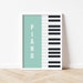 Piano Keys Print Pianist Music Poster, Music Studio Decor, Minimalist ...