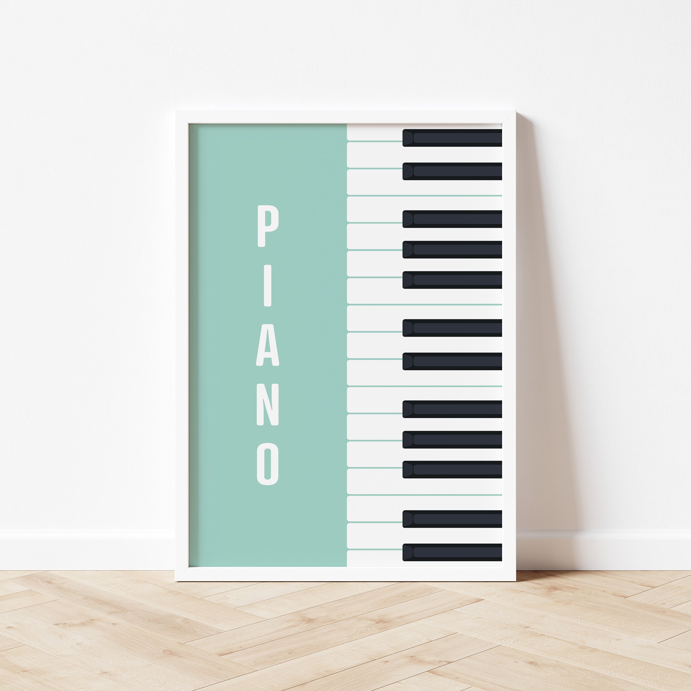 Piano Keys Print Pianist Music Poster, Music Studio Decor, Minimalist ...