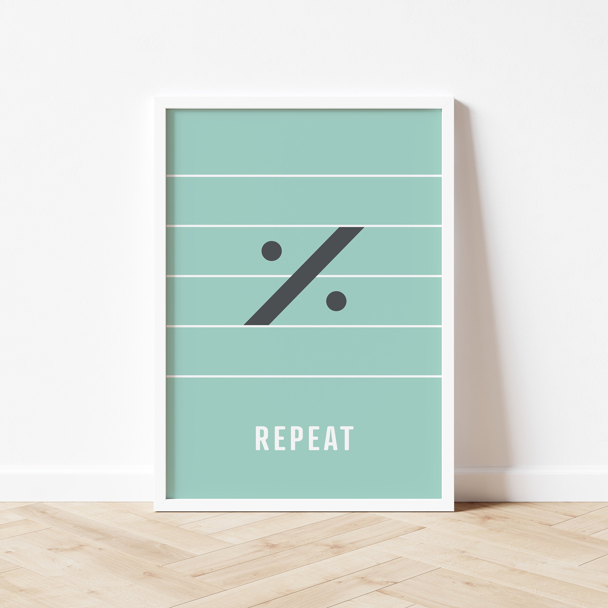 Repeat Bar Note Print - Music Theory Poster, Repeat Bar Symbol, Musical ...