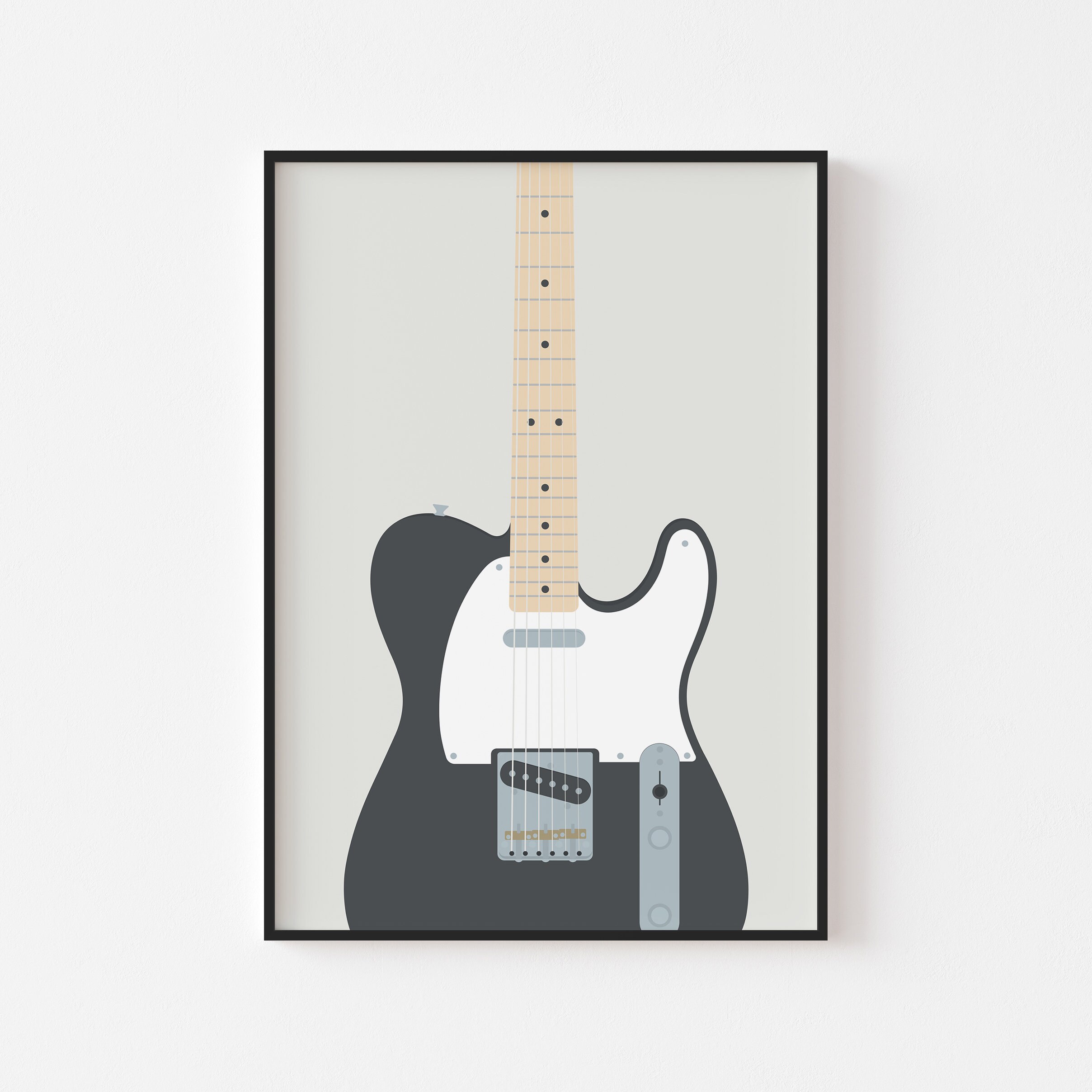 Telecaster Guitar Print - Electric Guitar Poster, Guitarist Music ...