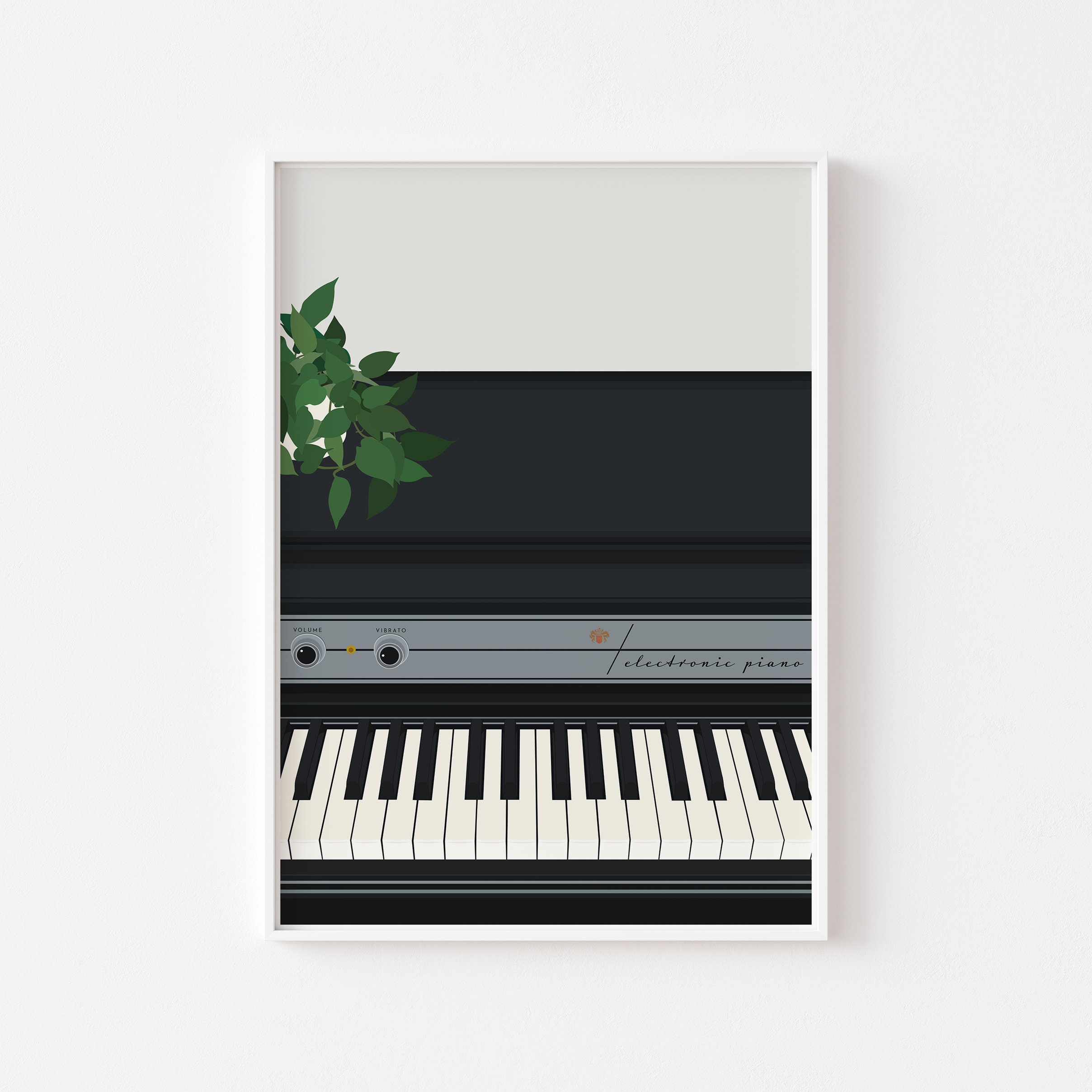 Electric Piano Keys Print - Wurlitzer Keyboard Music Poster, Wurli ...