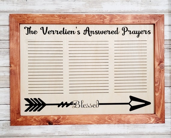 Answered Prayer Board Arrow Answered Prayer Board | Etsy