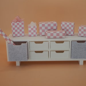 Miniature Pink and White Gifts | Miniature Gift Set 7pc | Miniatures ...