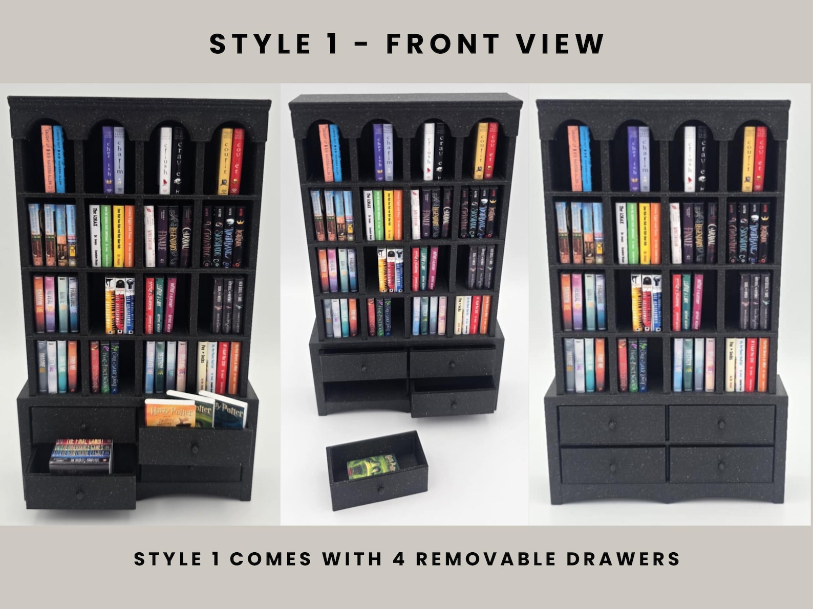 Miniature Bookshelf | Tiny Bookcase | Mini Bookshelf Display | Mini ...