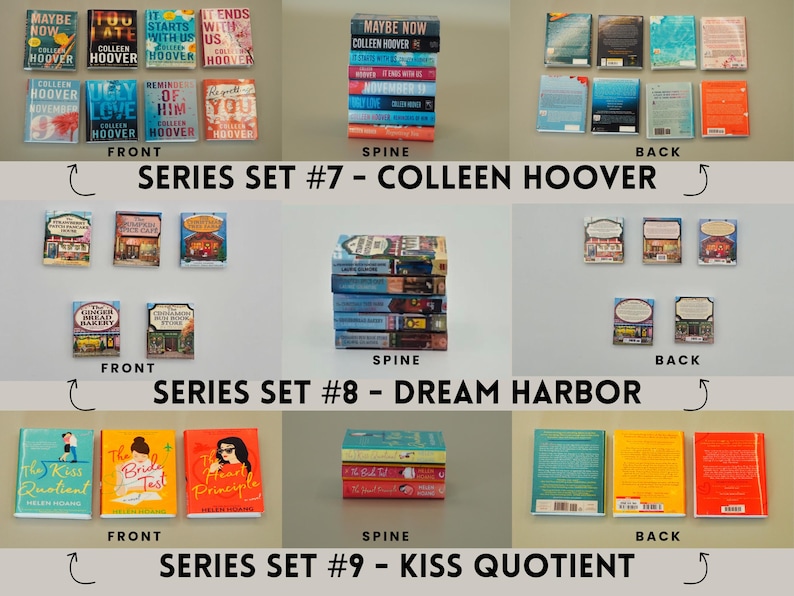 Miniature Books | Tiny Books | Dollhouse Mini Books | Mini Book Set ...