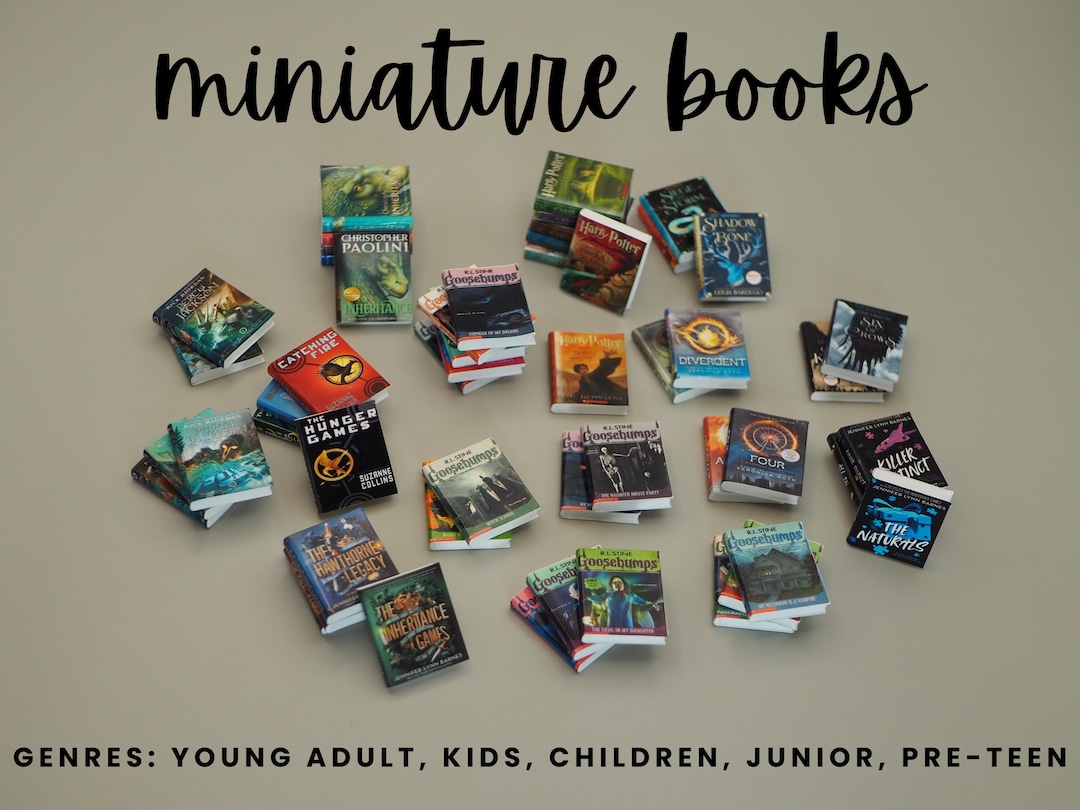 Miniature Books | Tiny Books | Dollhouse Mini Books | Mini Book Set ...