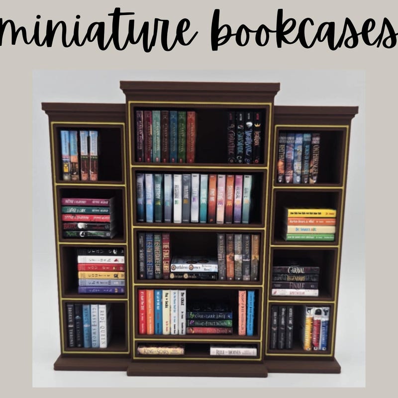 Mini Bookshelf - Etsy