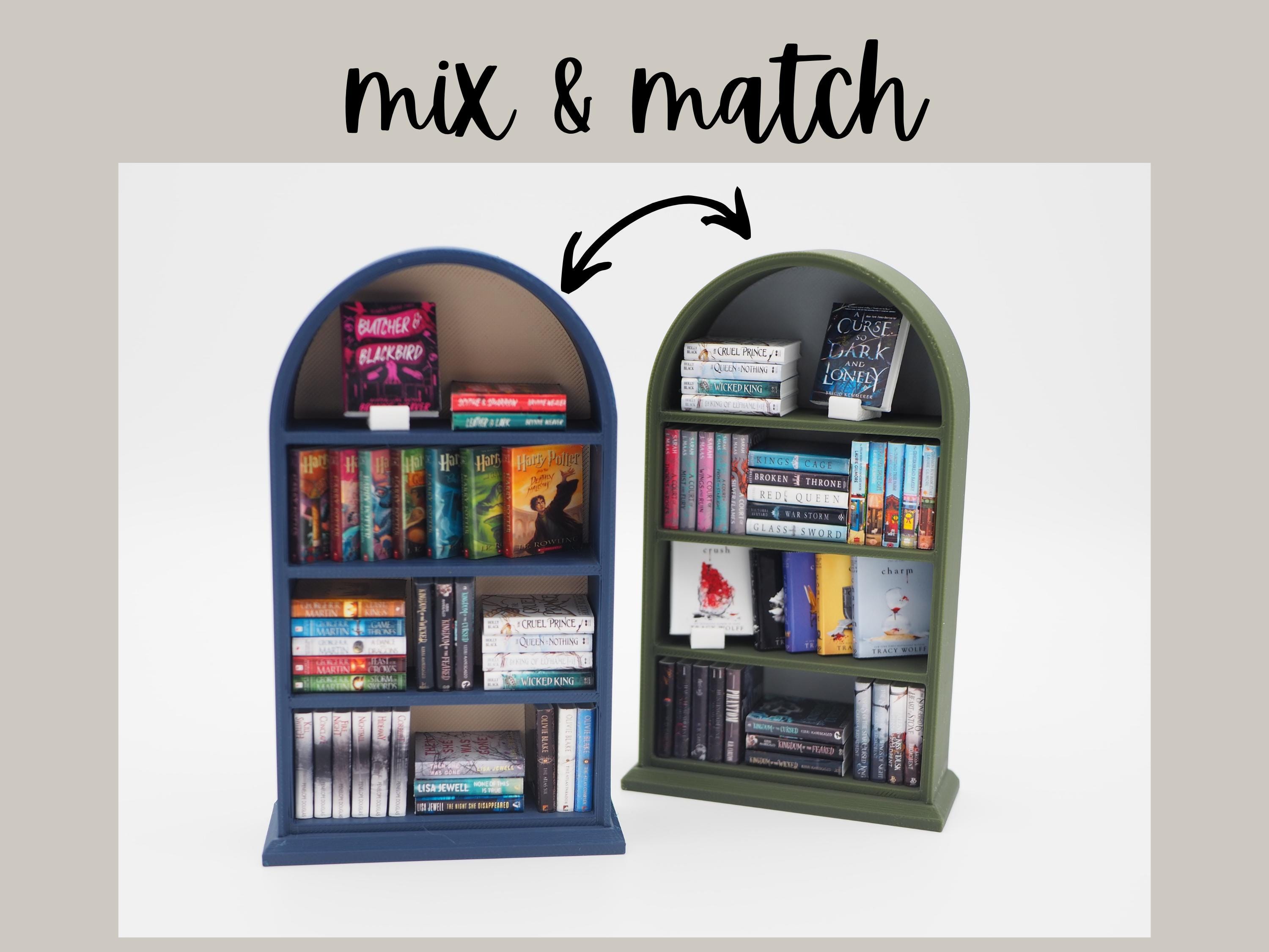 Miniature Bookshelf | Tiny Bookcase | Mini Bookshelf Display | Mini ...