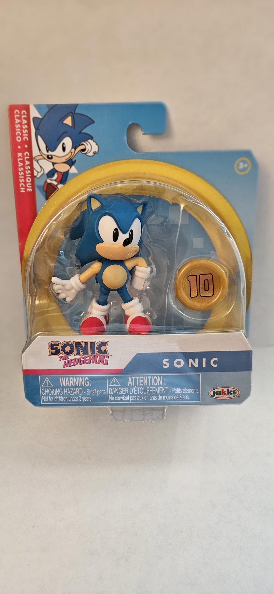 Classic Sonic the Hedgehog Mini Figure W Coin Collector Item Kids Toy ...
