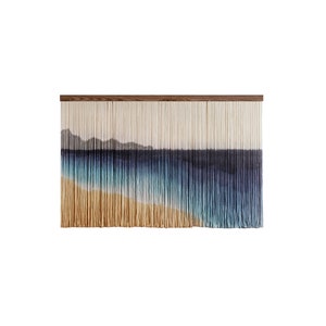 Ocean Beach Hand Dyed Macrame Wall Hanging Large Tapestry - Etsy