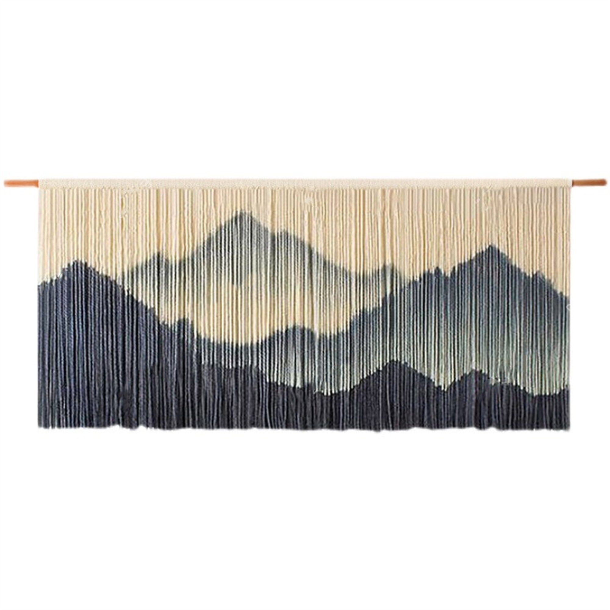 Mountain Art Hand Dyed Macrame Wall Hanging Large Wall - Etsy
