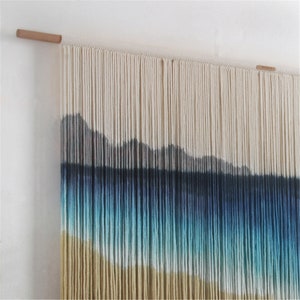 Ocean Beach Hand Dyed Macrame Wall Hanging Large Tapestry - Etsy