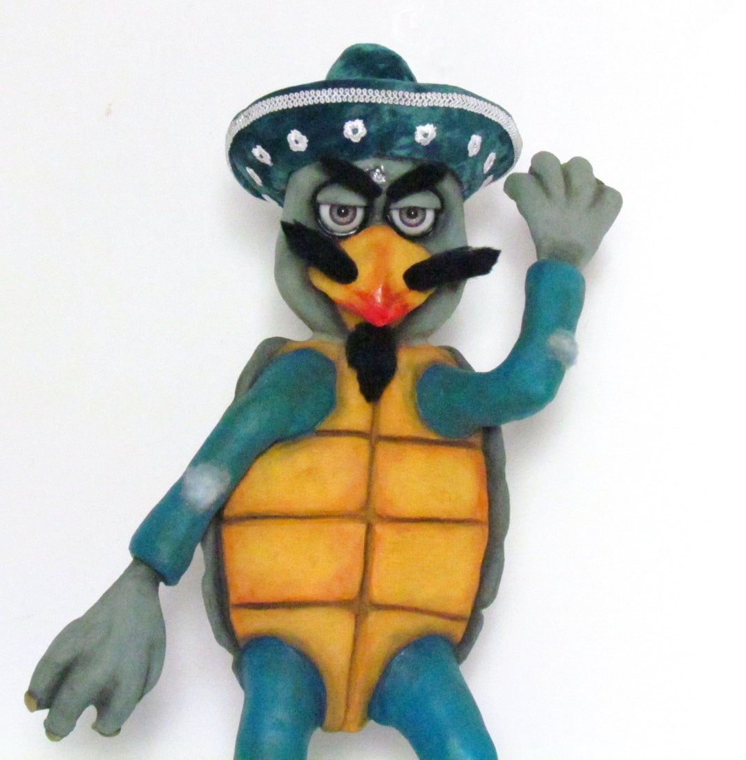 Tito Turtle Inspired 17 Clay Sculpture Figure - Etsy