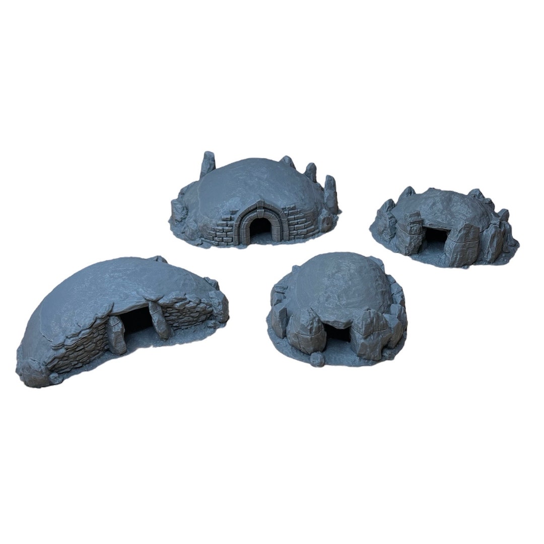 Barrow Graves | Berrytyne Wolds | 28mm | Mesbg | Tabletop Terrain ...