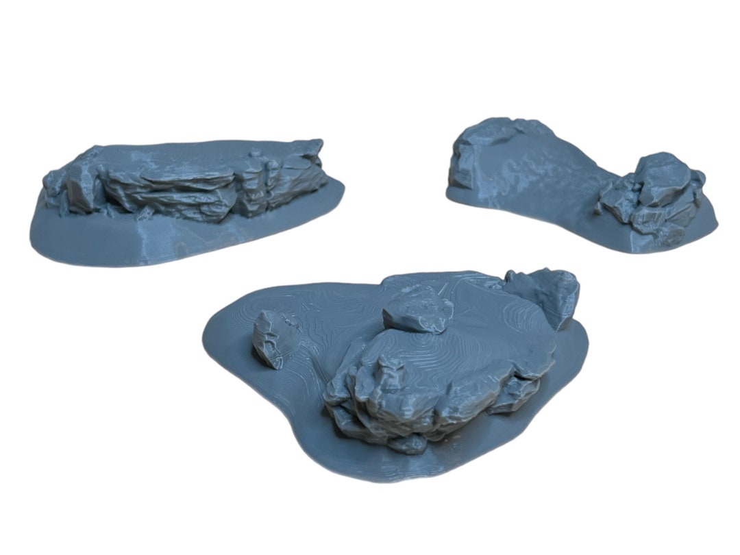 Rock Terrain Set 1 | Gap of Rohan Inspired MESBG | Wargaming Terrain ...