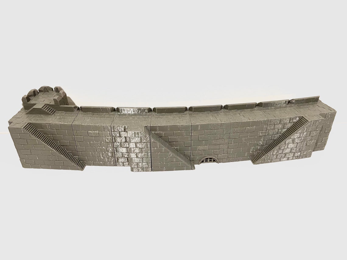 Helms Deep Inspired Deeping Wall Wargaming Terrain MESBG - Etsy