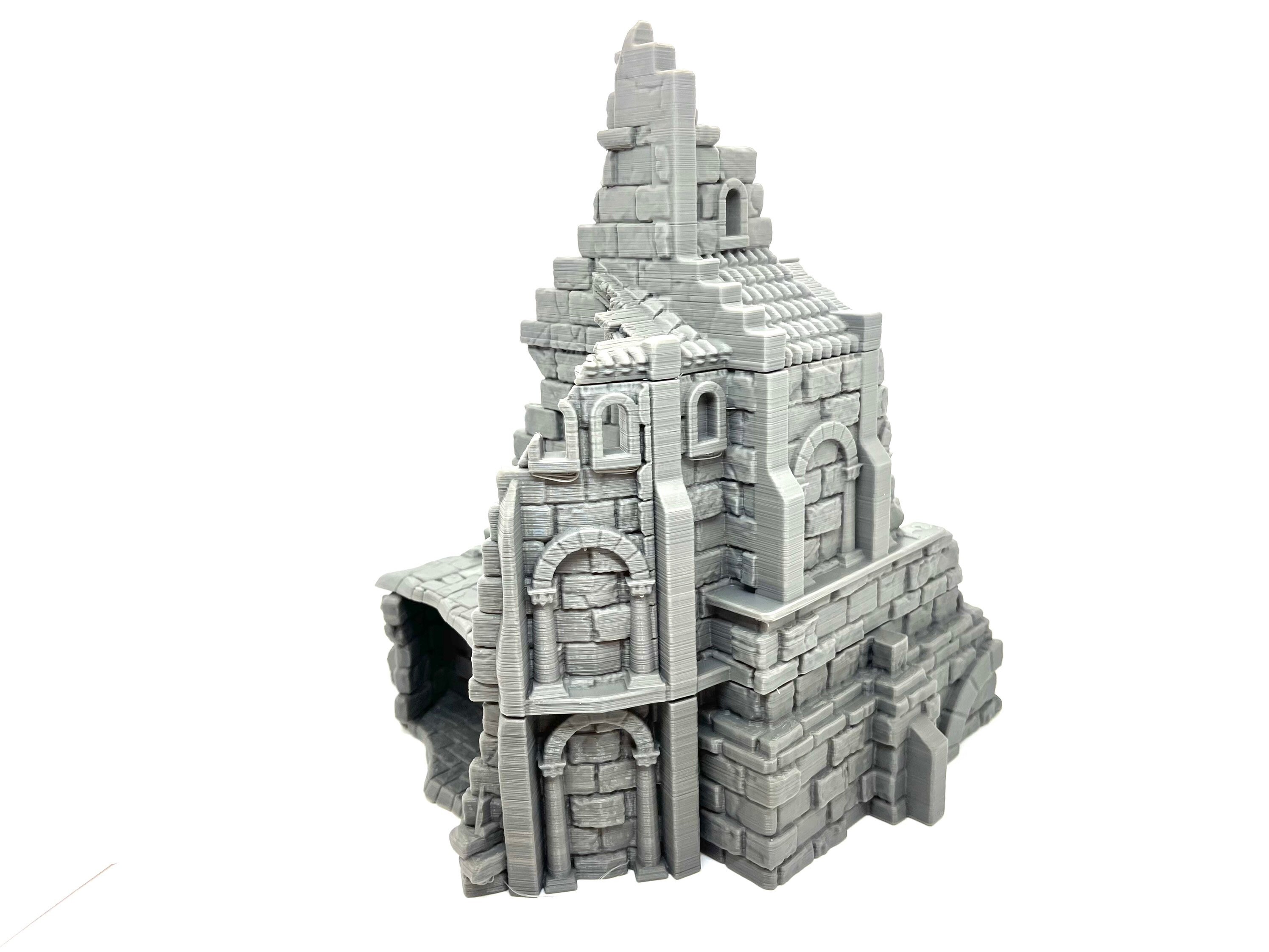 Gondor Inspired Ruined Barracks Tabletop Terrain LOTR - Etsy