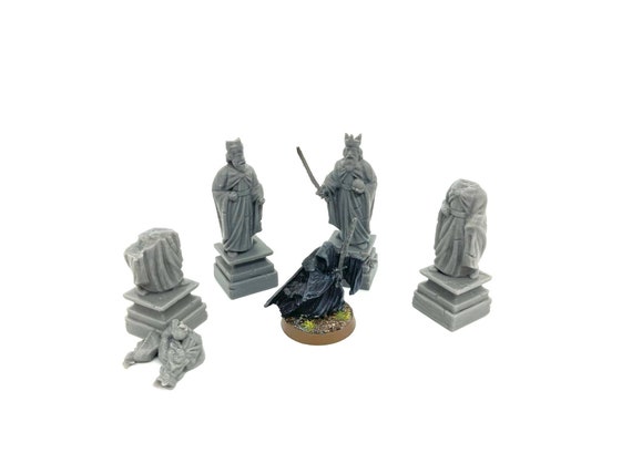 Gondor Inspired Statues Tabletop Terrain LOTR Arkenfel - Etsy