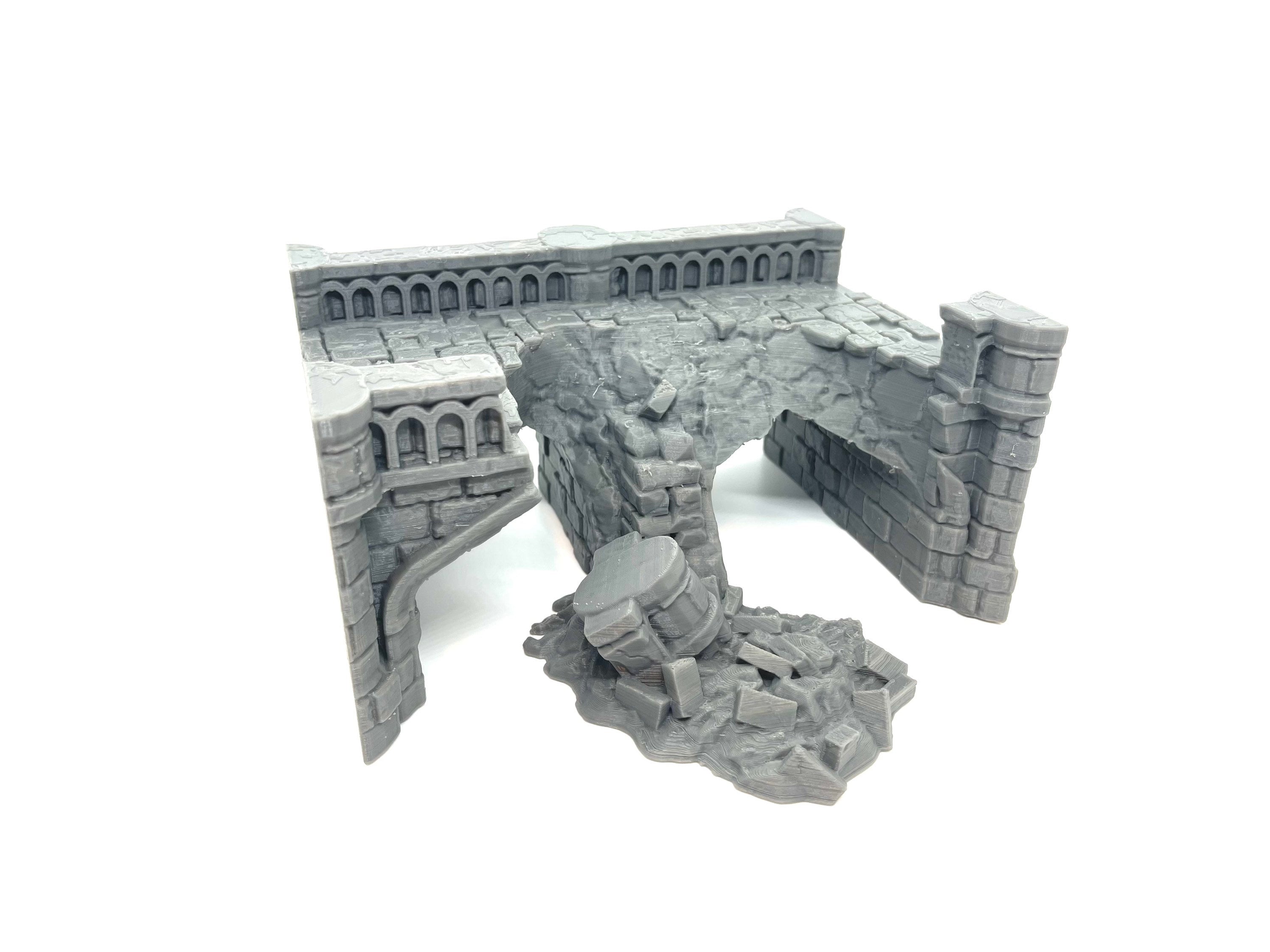 Gondor Inspired Ruined Bridge Tabletop Terrain LOTR Arkenfel - Etsy UK