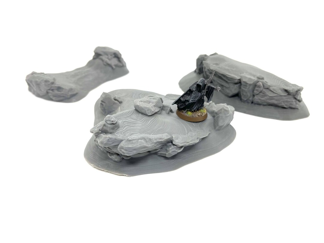 Rock Terrain Set 1 Gap of Rohan Inspired MESBG Wargaming - Etsy