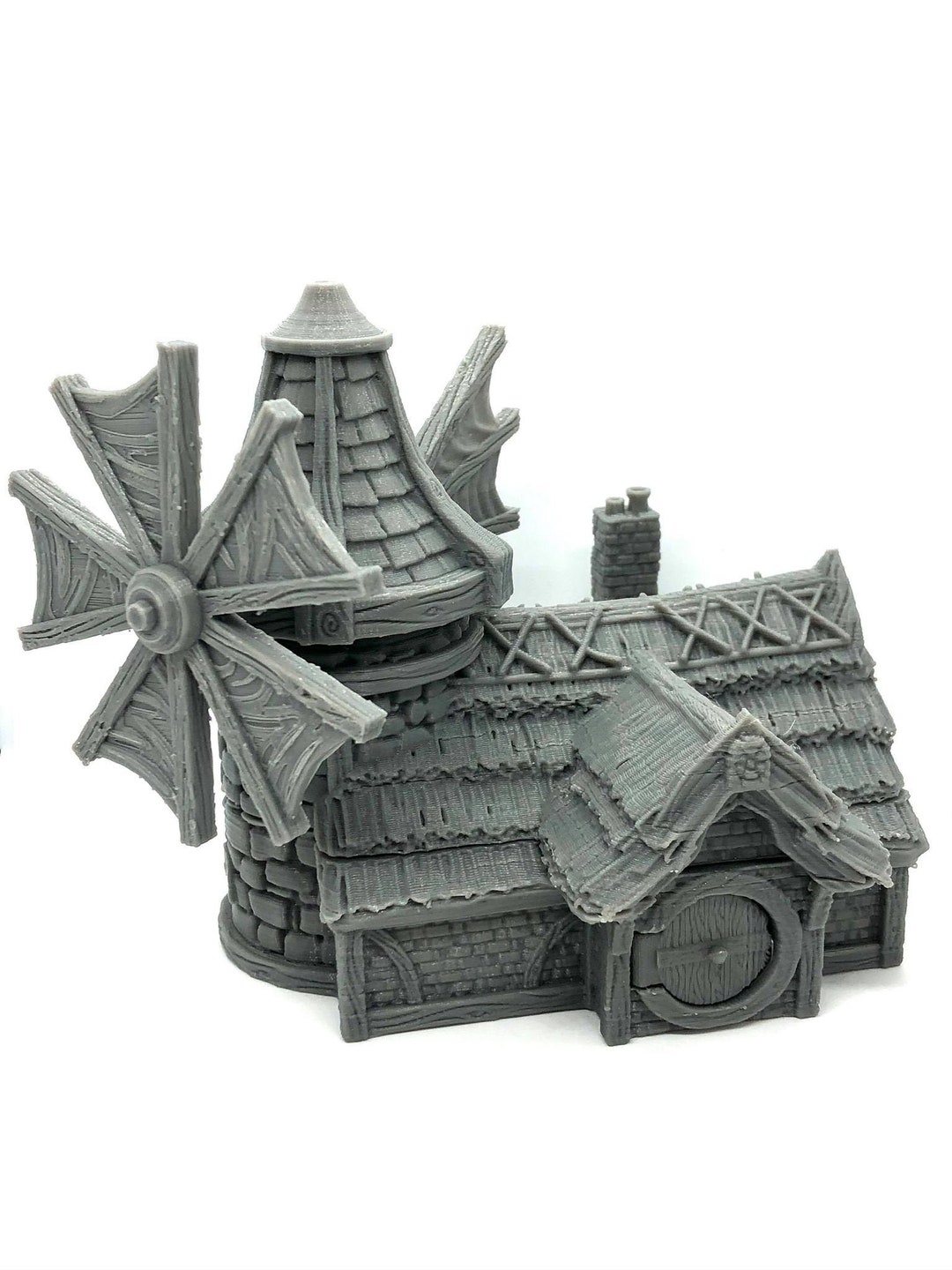 Halfling Windmill Shire Hobbit Inspired Tabletop Terrain LOTR - Etsy