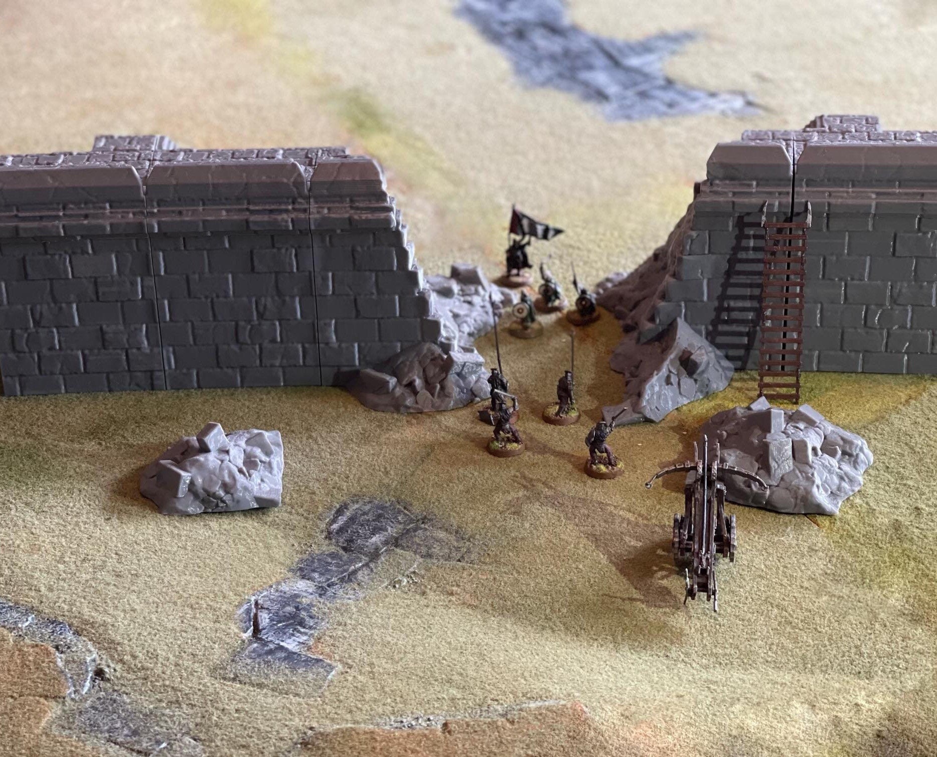 Helms Deep Inspired | Deeping Wall | Wargaming Terrain | MESBG | Dnd ...