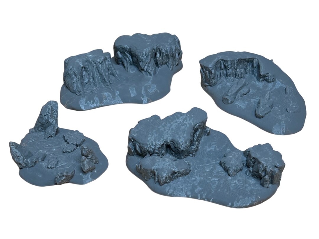 Rock Terrain Set 2 Gap of Rohan Inspired MESBG Wargaming Terrain Dnd ...
