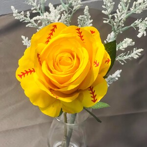 Softball Roses Artificial Flowers for Softball Players, Team Moms - Etsy