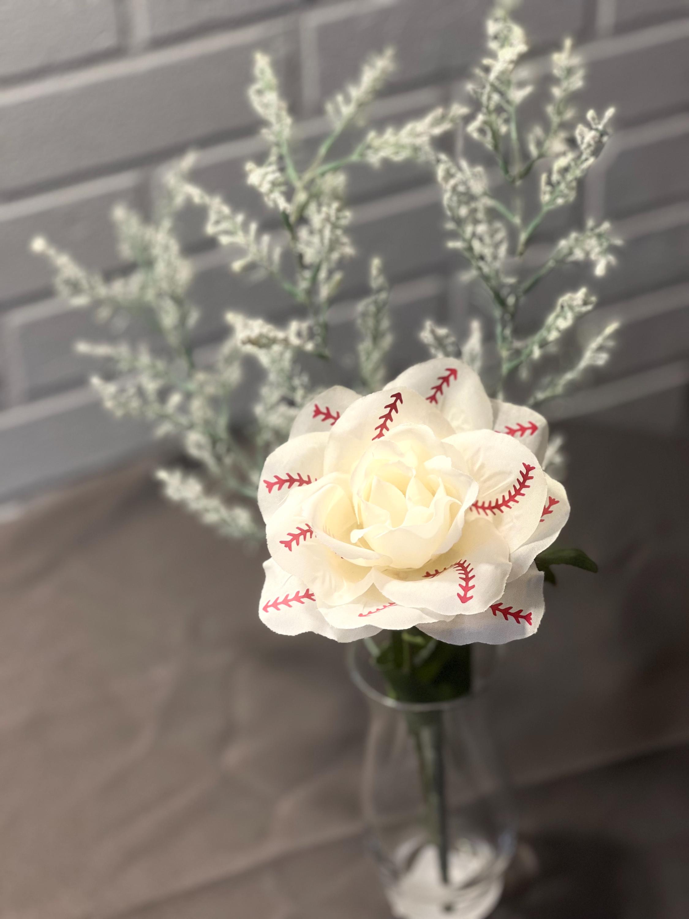 Baseball Roses - Etsy