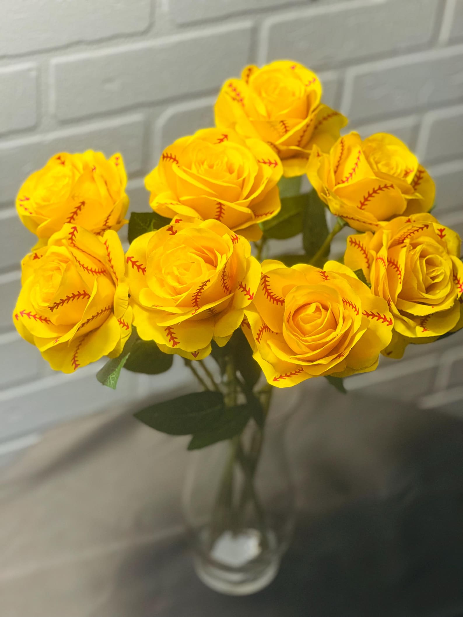 Softball Roses Artificial Flowers for Softball Players, Team Moms - Etsy