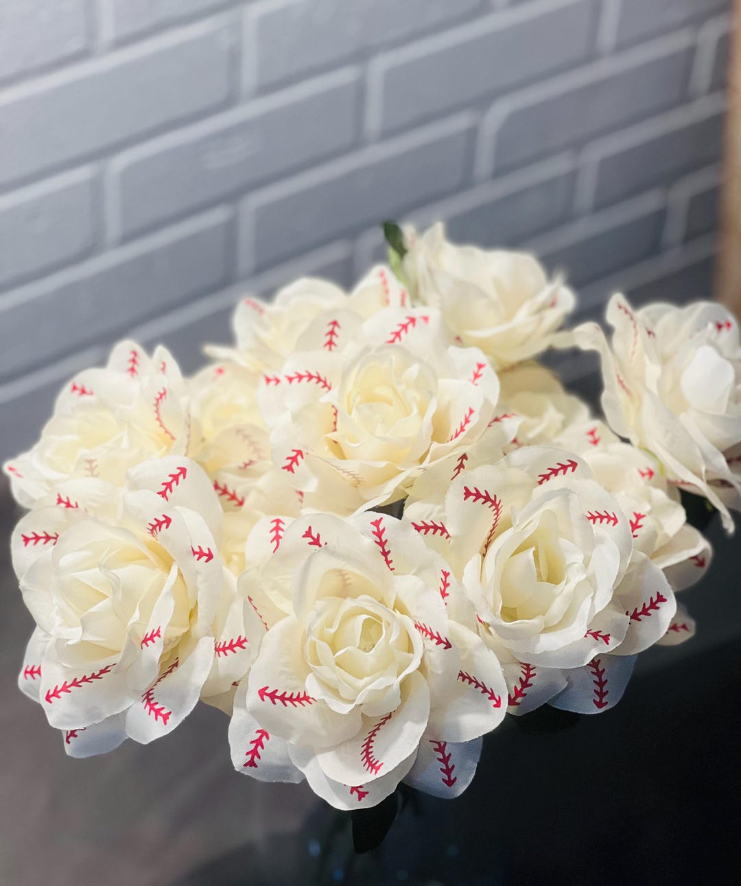 Baseball Roses - Etsy