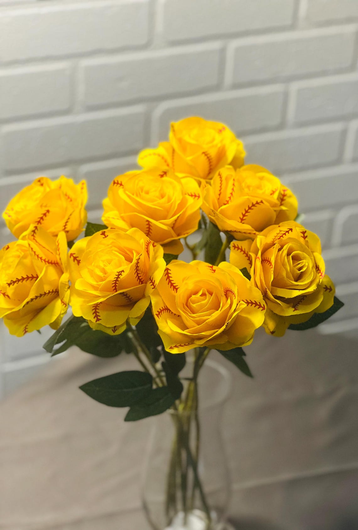 Softball Roses Artificial Flowers for Softball Players, Team Moms - Etsy