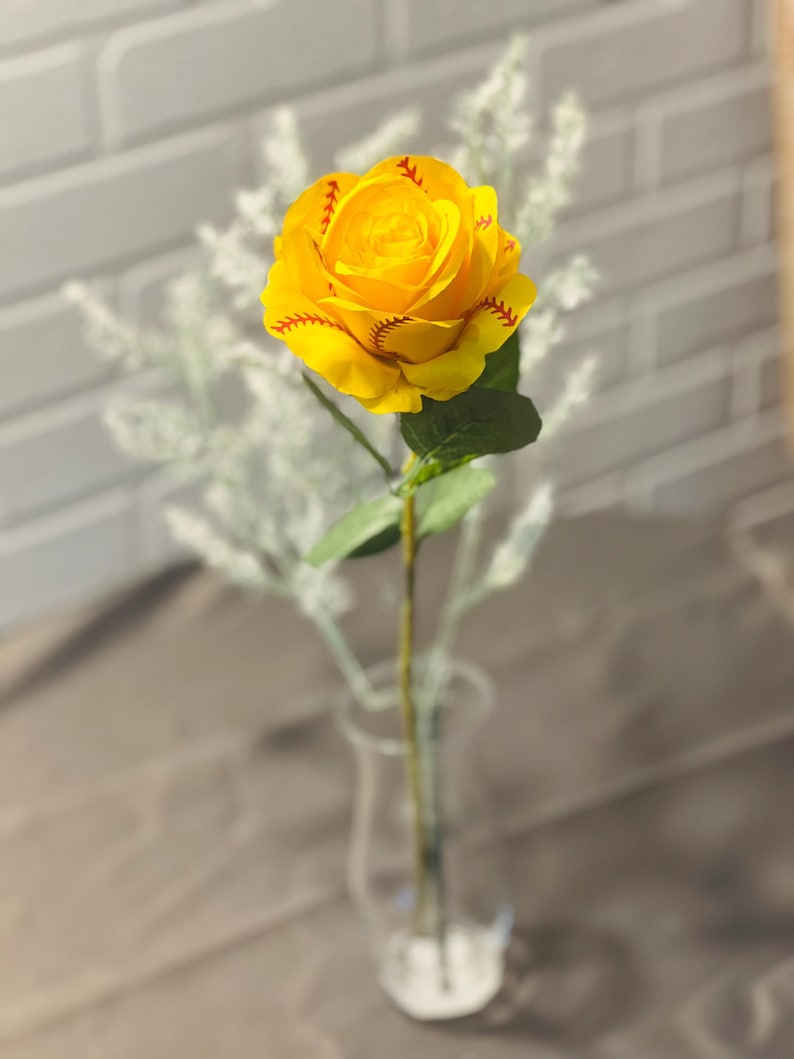 Softball Roses Artificial Flowers for Softball Players, Team Moms - Etsy