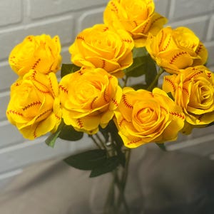 Softball Roses Artificial Flowers for Softball Players, Team Moms - Etsy