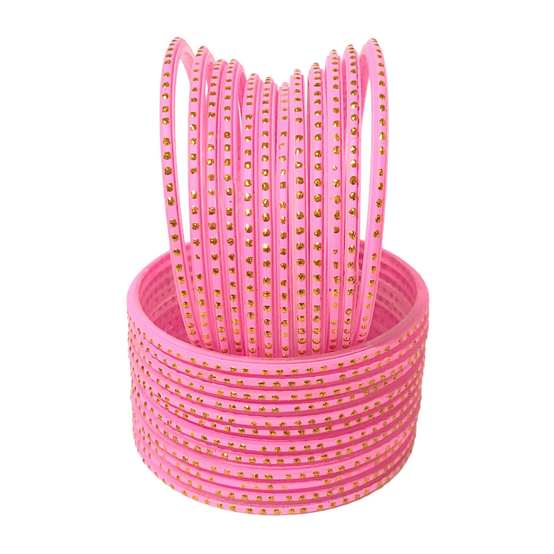 Traditional Indian Glass Bangles With Golden Sprinkles - Colorful ...