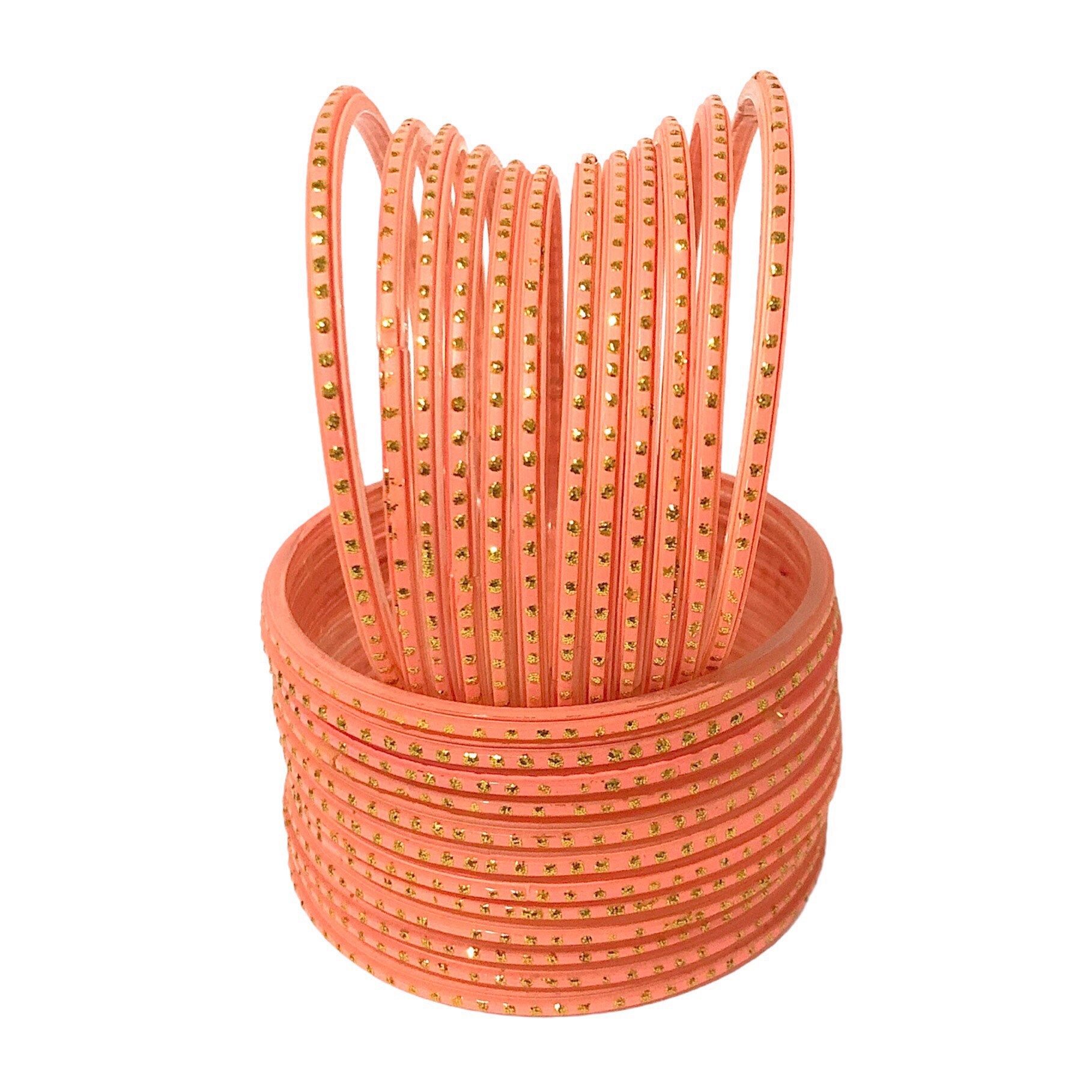 Traditional Indian Glass Bangles With Golden Sprinkles - Colorful ...