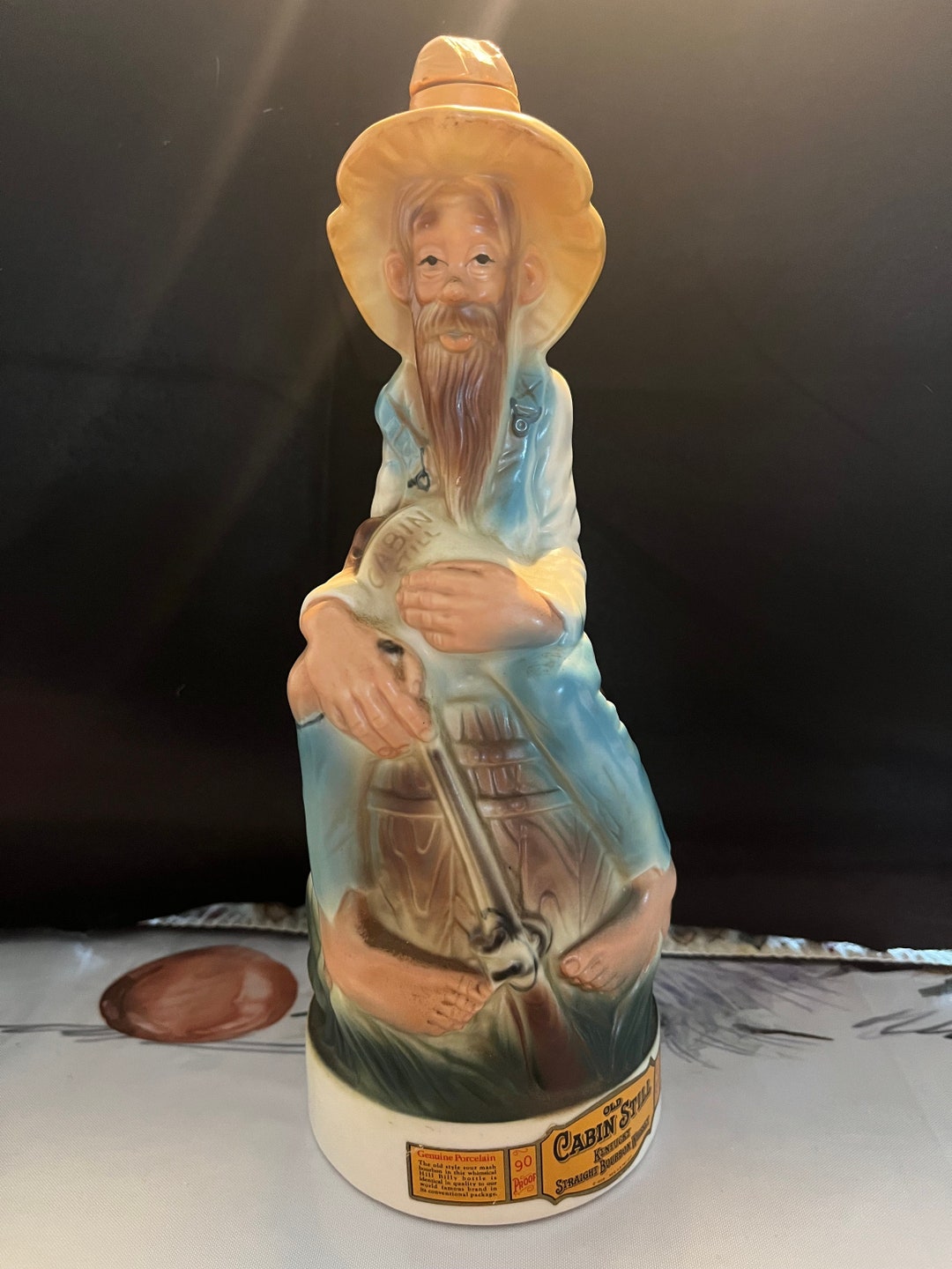 Old Cabin Still Kentucky Hillbilly Stitzel Weller Porcelain Decanter ...