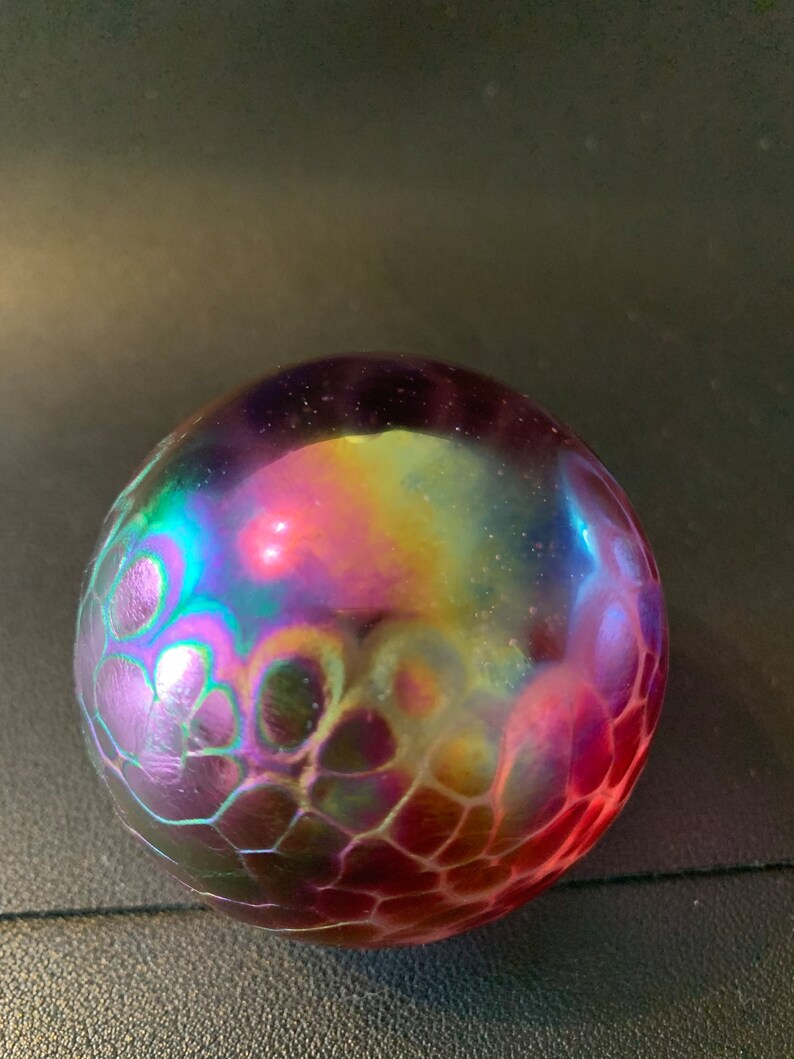 Chris A Smith Signed Glass Paperweight. - Etsy