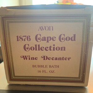 Decanter & Stopper - 1876 Cape Cod Ruby by AVON - Etsy