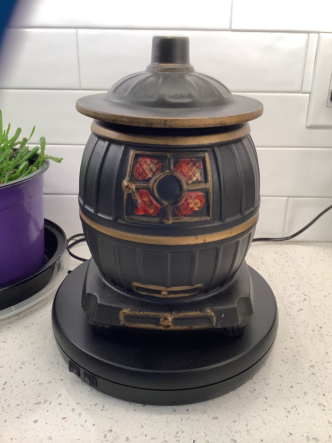 Mccoy Pot Bellied Stove Cookie Jar - Etsy