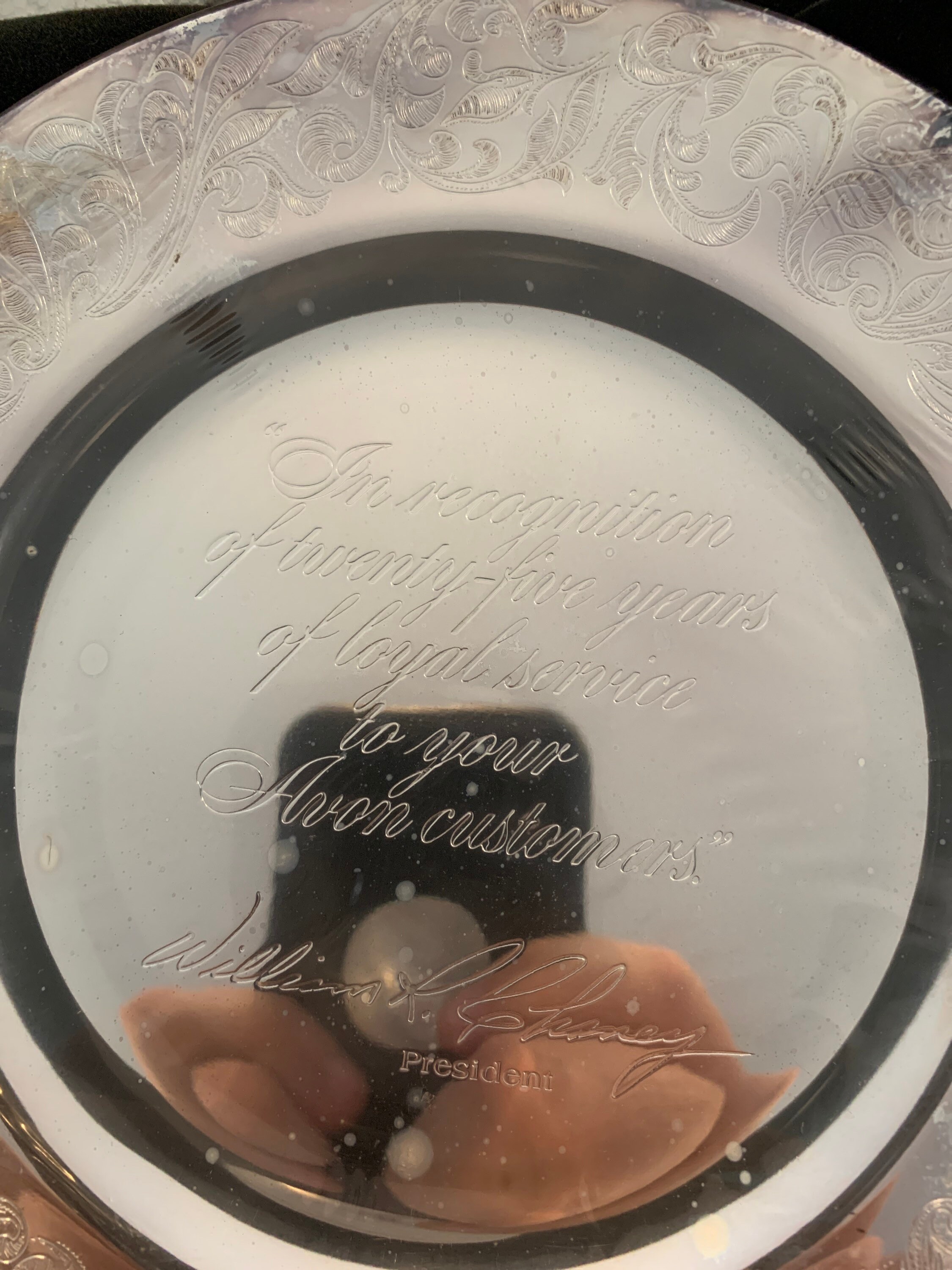 Avon 25TH Anniversary Loyalty Award “A Message From Avon’s President ...