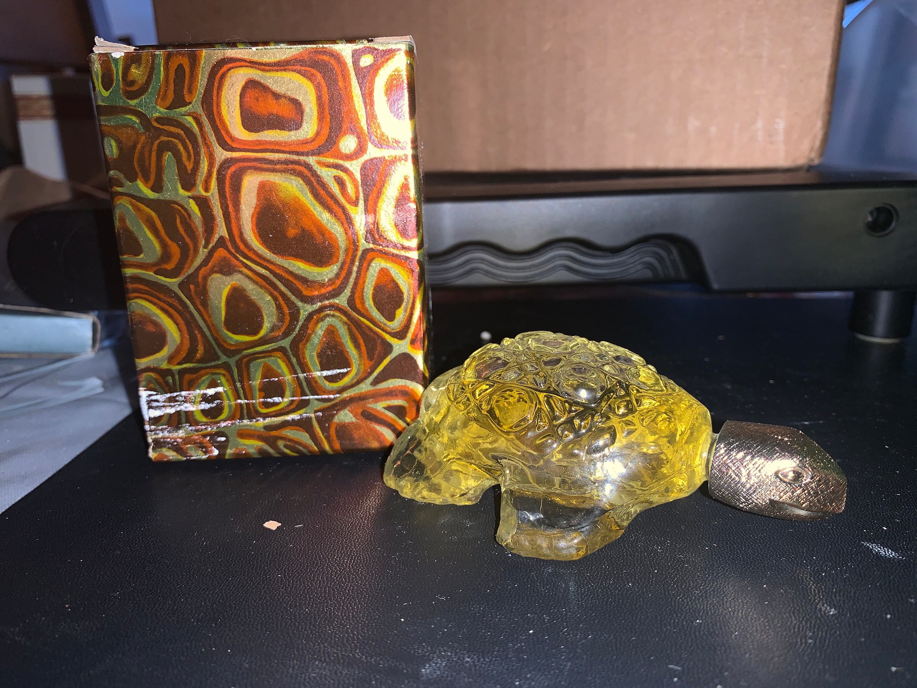 Avon Clear Treasure Turtle Perfume Bottle - Etsy