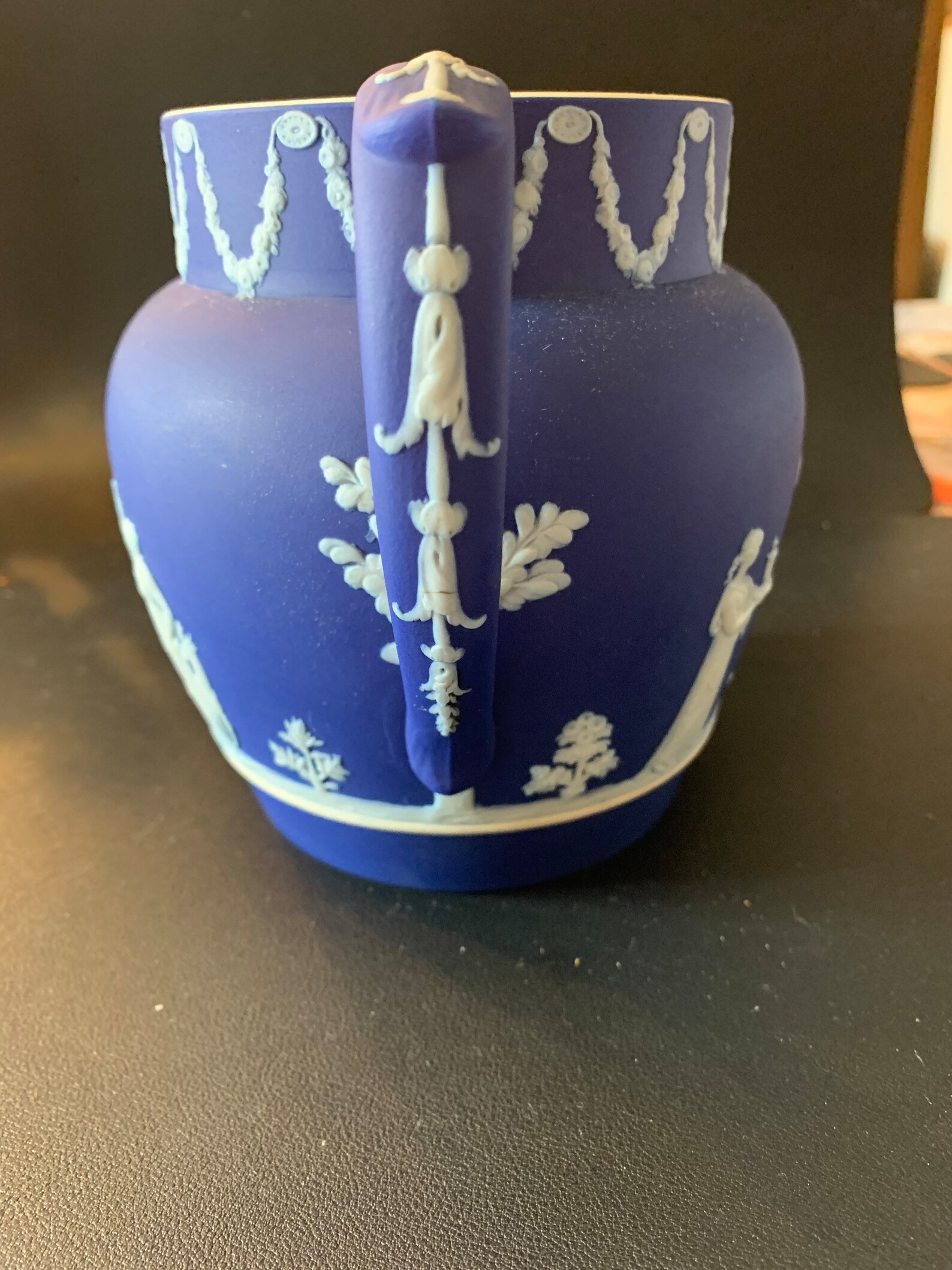 Antique Cobalt Blue Wedgewood Pitcher - Etsy