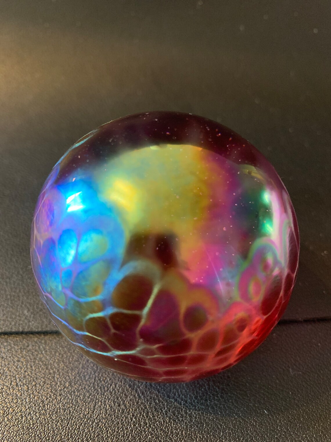 Chris A Smith Signed Glass Paperweight. - Etsy